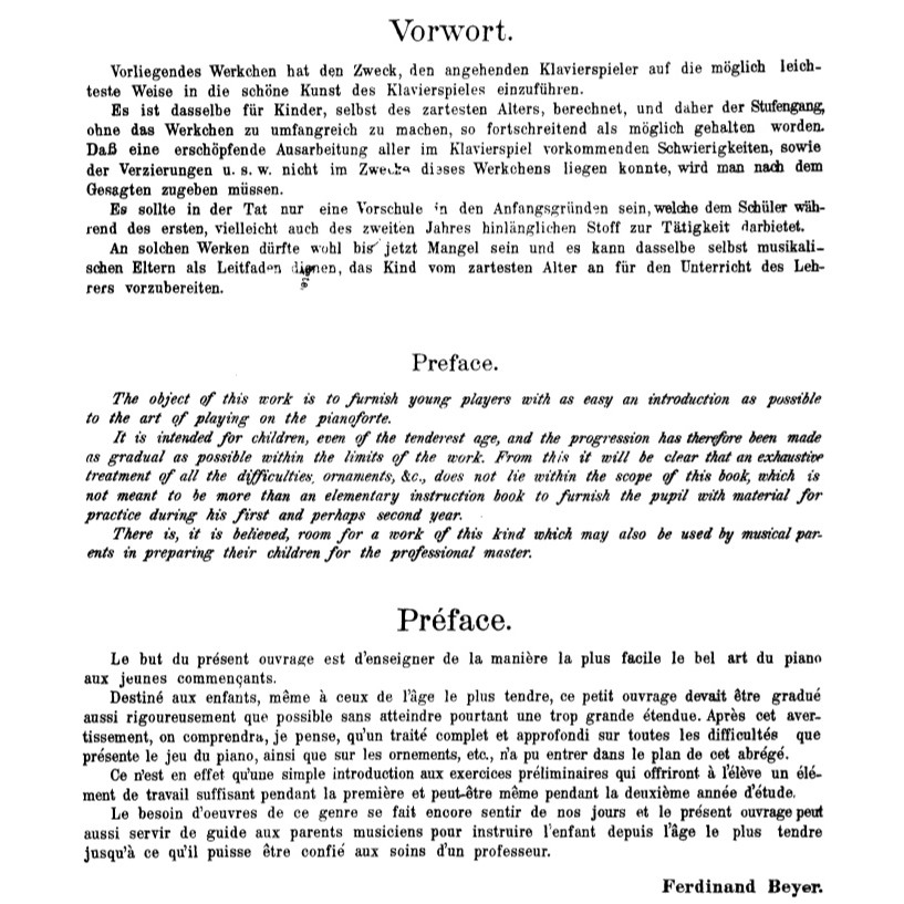 Beyer Piano Book - Edition Peters - Beirut Violin Shop