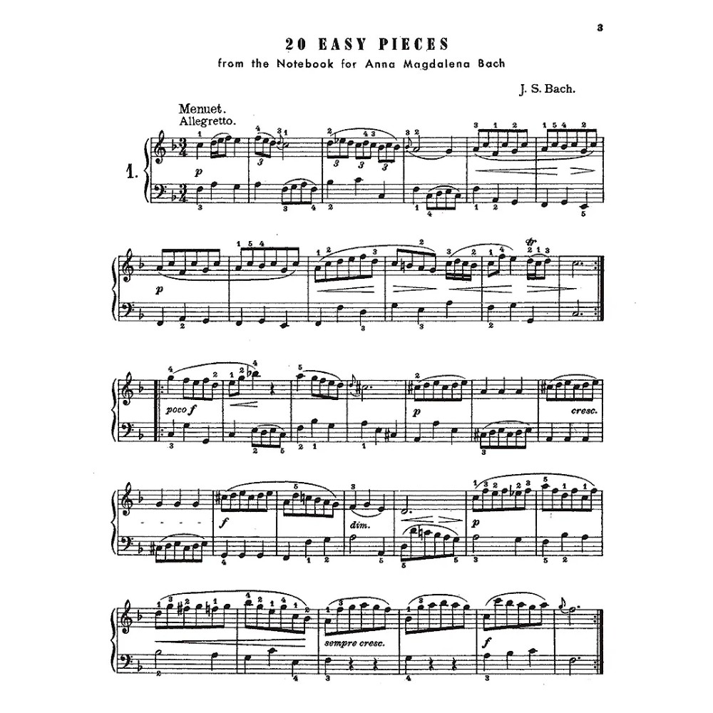 Bach Piano Book - Edition Peters - Beirut Violin Shop